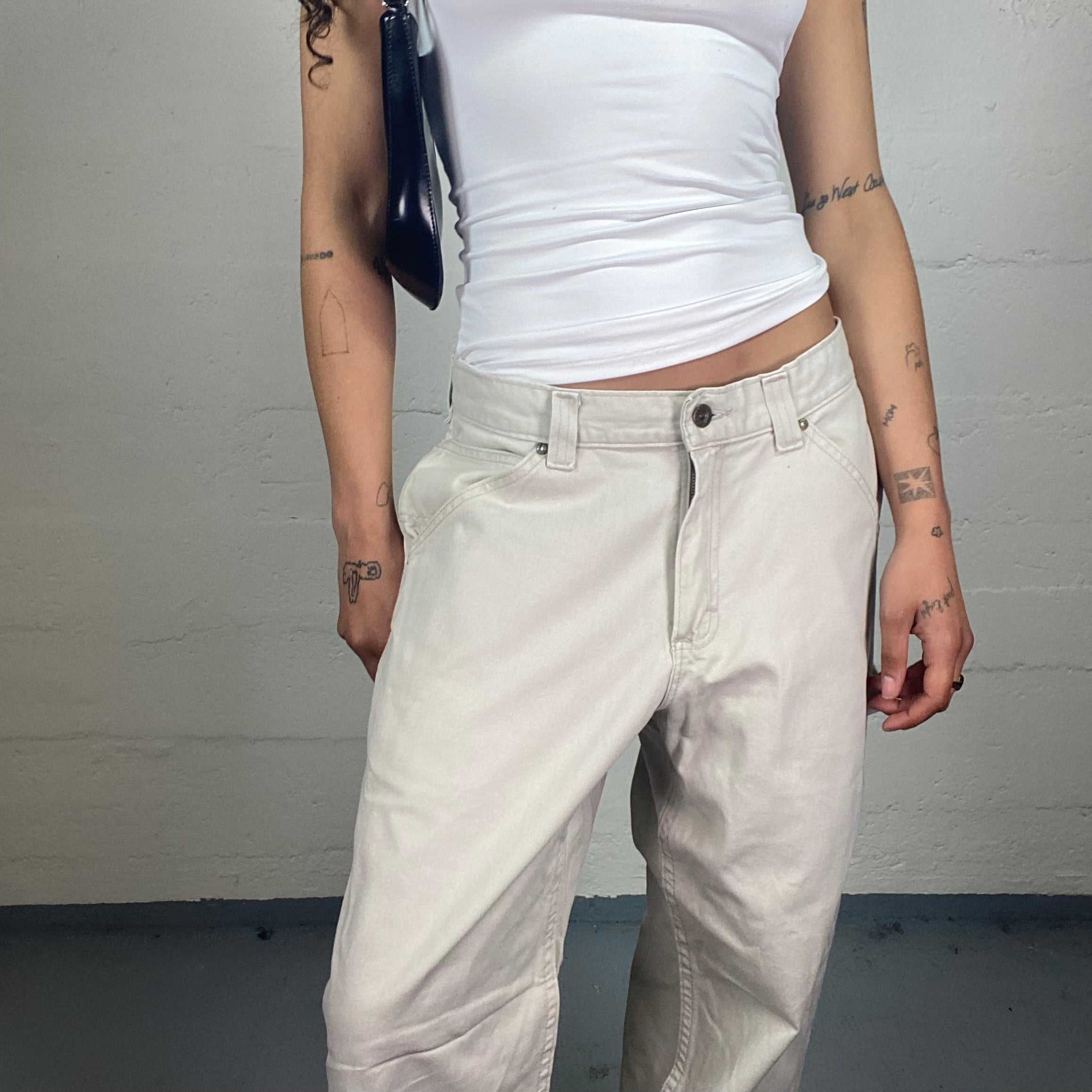Vintage 2000's Hip Hop Milky Colour Baggy Jeans (XL) – Michelle Tamar