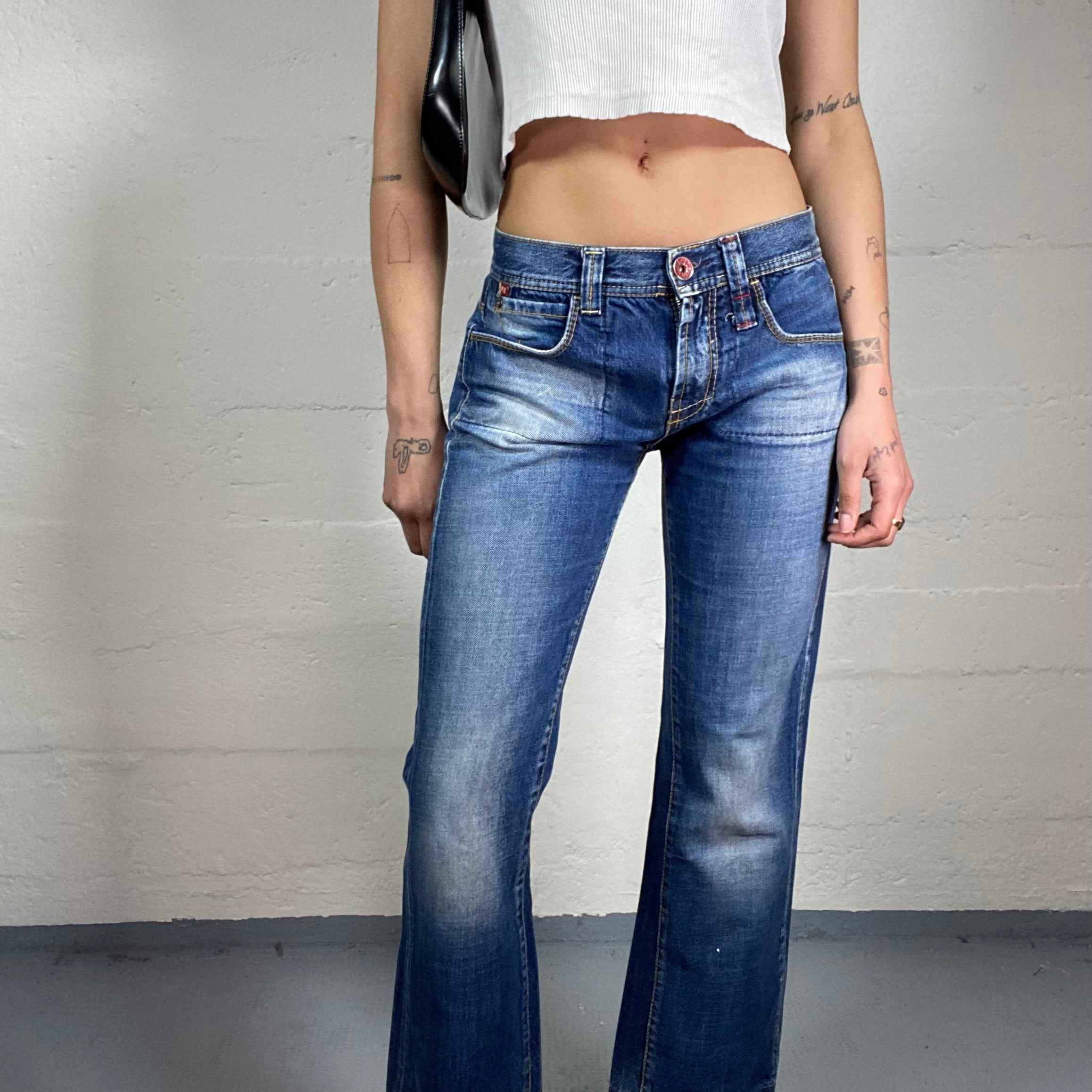 Vintage 2000’s Miss Sixty Casual Downtown Girl Low Waisted Washed Off ...