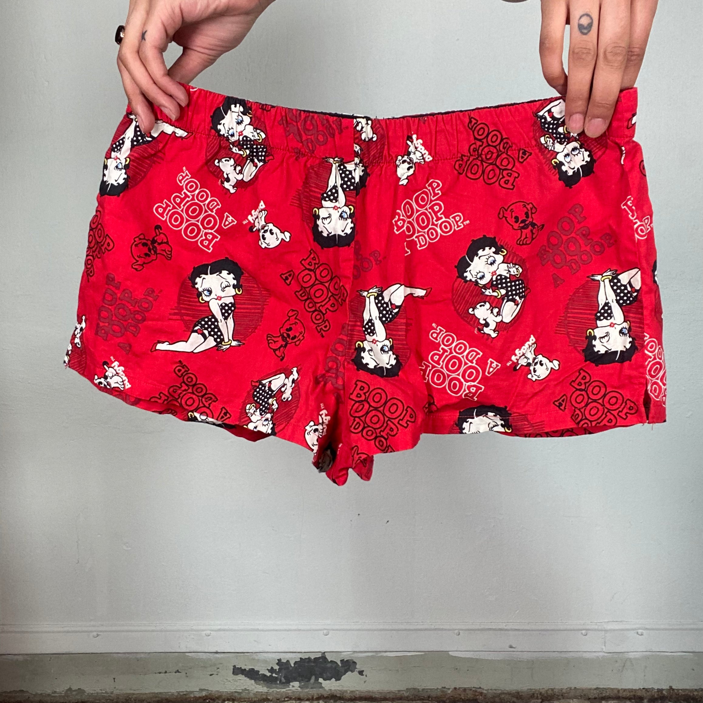 Vintage 2000's Betty Boop Red Ultra Mini Boxer Shorts (S) – Michelle Tamar