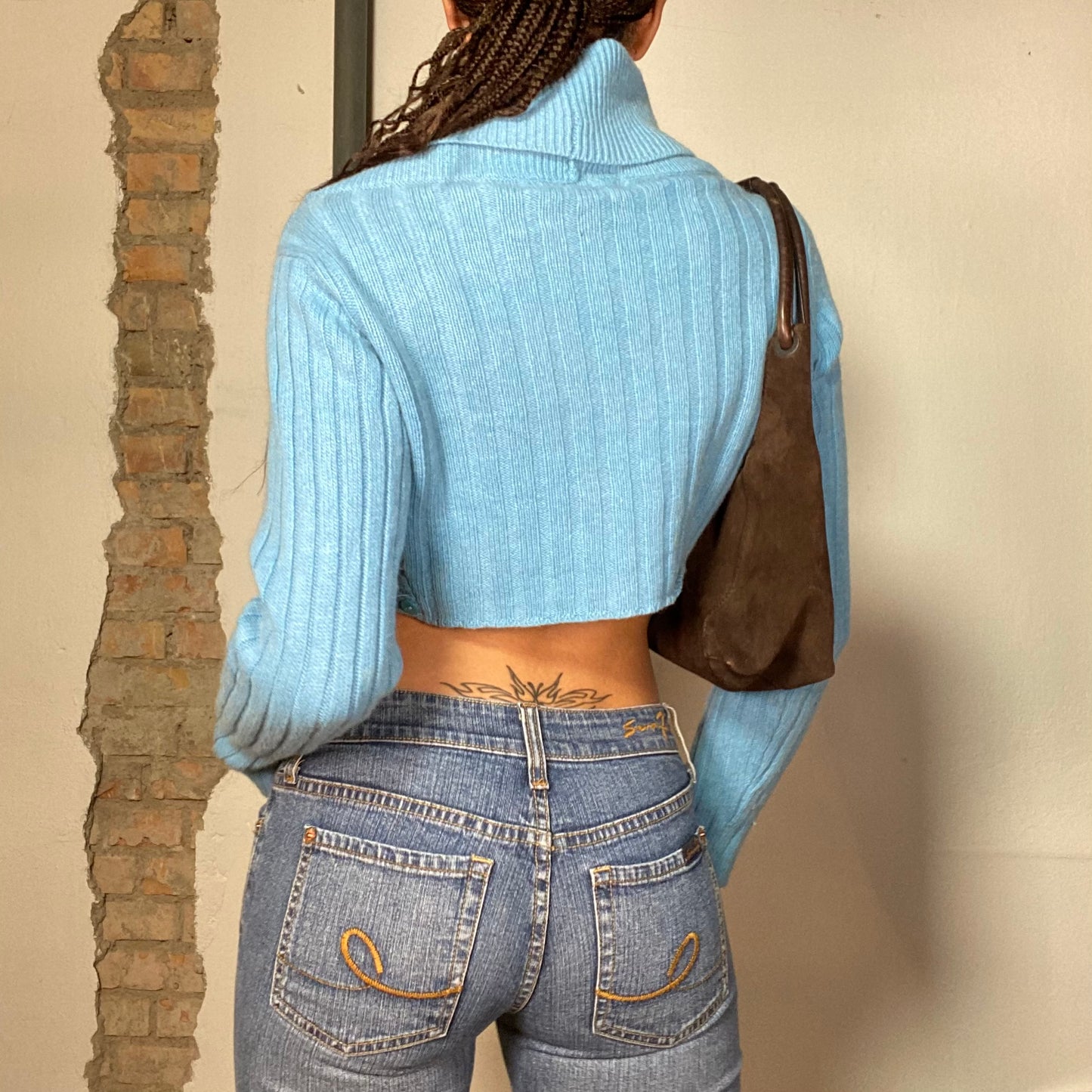 Vintage 2000's Ballet Core Turquoise Knit Bolero (S) – Michelle Tamar